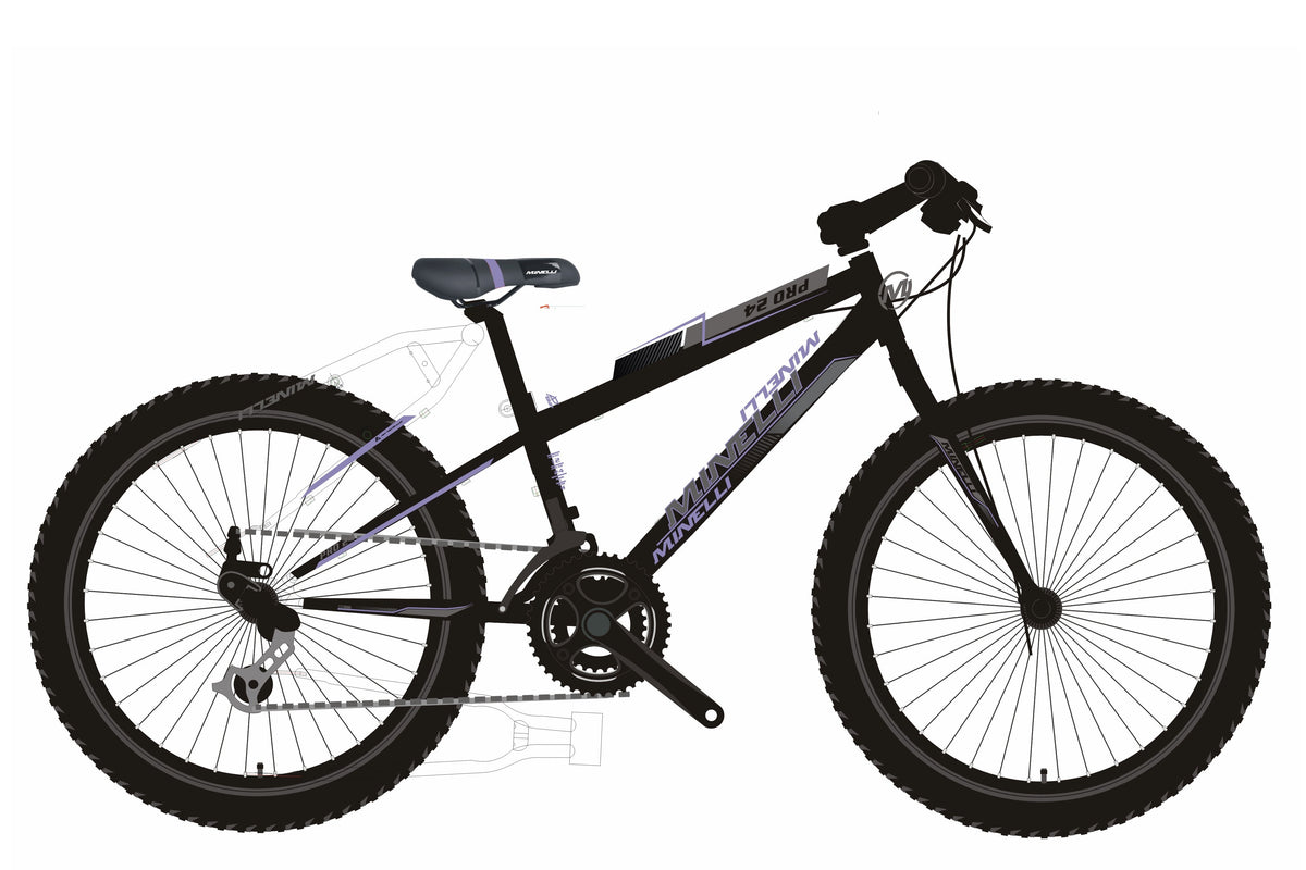 Minelli Pro 24 18 speed Black/Aqua – Cycle Butik
